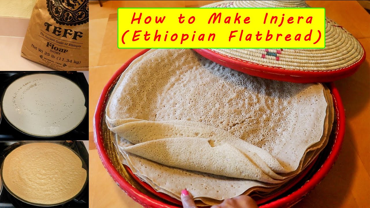 How to Make Injera (Ethiopian Flatbread) Mulu’s Way! - YouTube