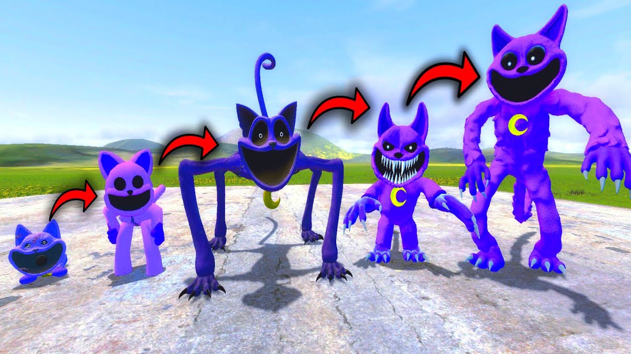 EVOLUTION OF CATNAP MONSTERS SMILING CRITTERS POPPY PLAYTIME CHAPTER 3 ...