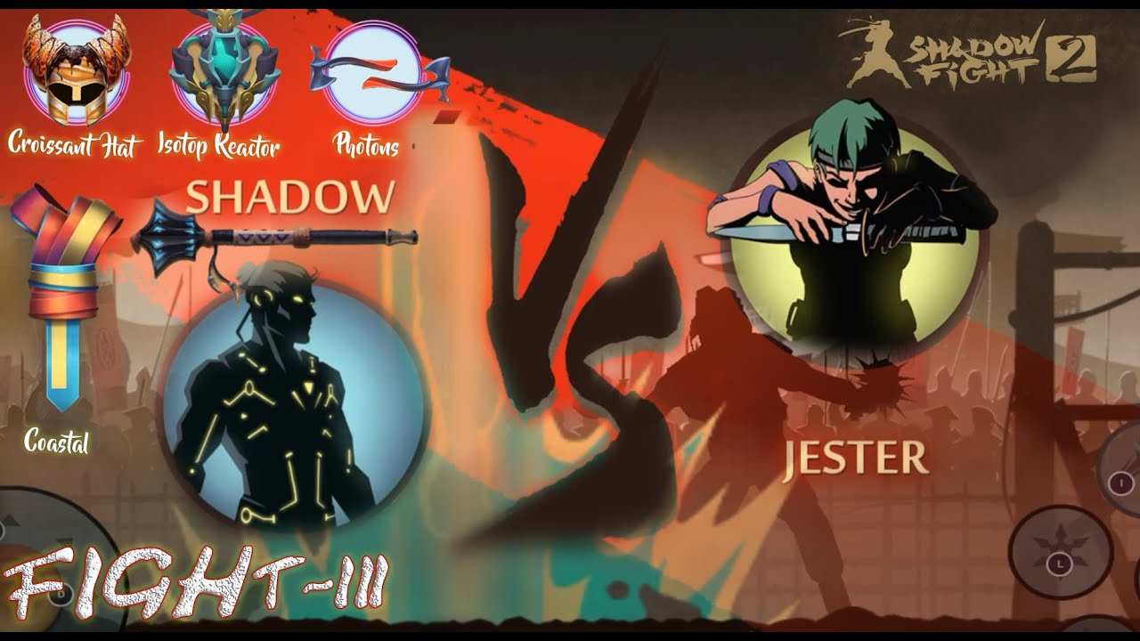 Fight III 🆚Jester 🔥🔥🔥 Isotop Reactor Special Weapon || Shadow Fight 2 ...