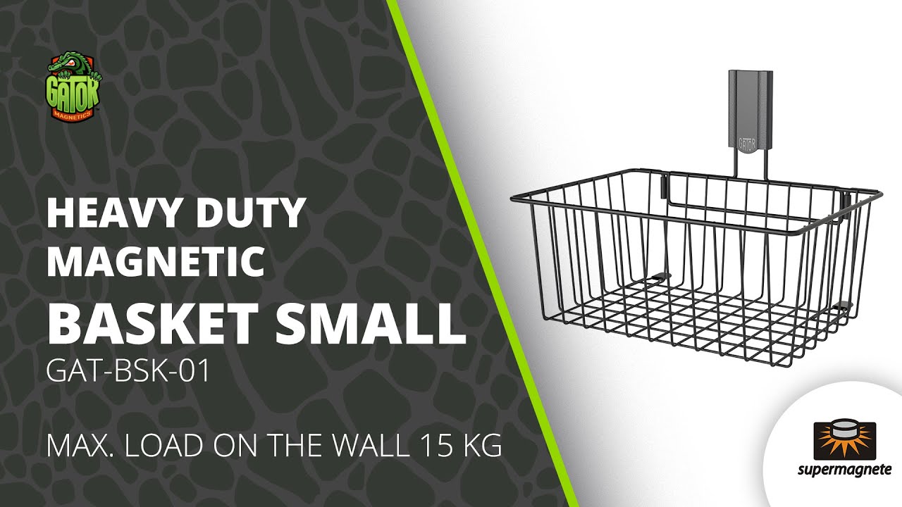 Gator Magnetics Small Storage Basket | Magnetic Basket for a Organised ...