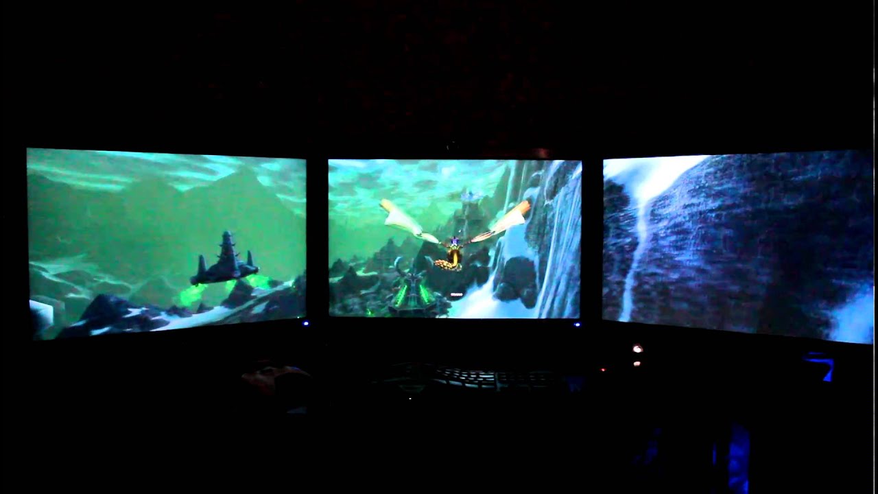 Nvidia Surround Tri SLI - World of Warcraft Demonstration - YouTube