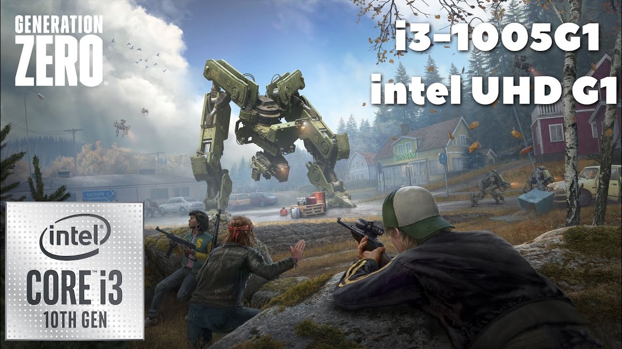 Generation Zero Gameplay on low end pc i3-1005G1 + intel UHD Graphics ...