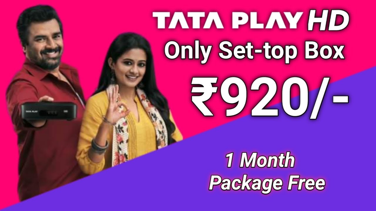 Tata Play HD Set Top Box Buy Online In Best Price ₹920 1 Month Hindi ...