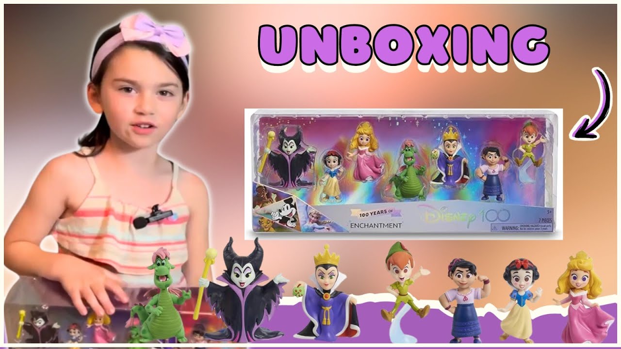 Evie unboxes Disney 100 Enchantment Collection! - YouTube