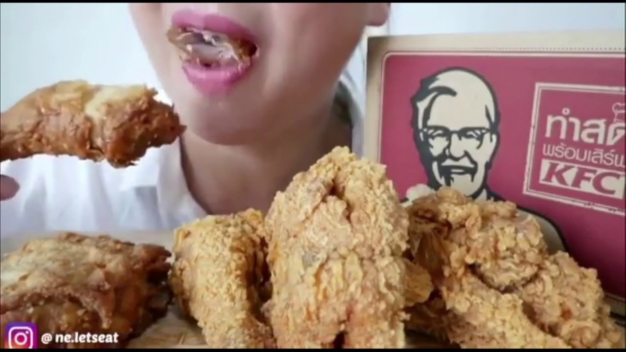 Satisfying Asmr Eating Crunchy Fried Chicken Compilation Youtube