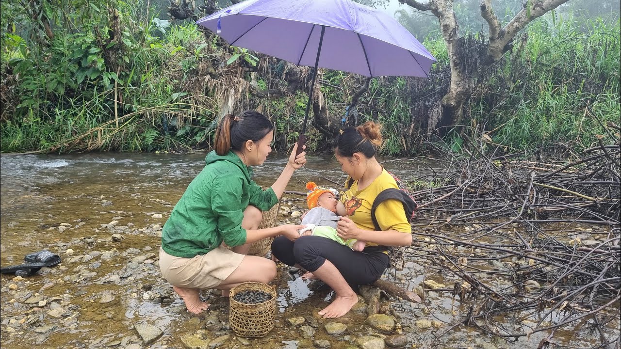 Ly Tien and her son started their journey to make a living after ...