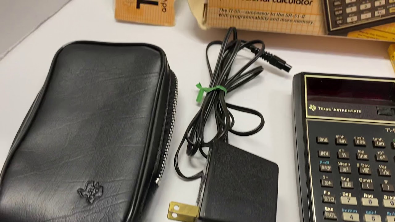 Texas Instruments TI-55 Advanced Professional Calculator - YouTube