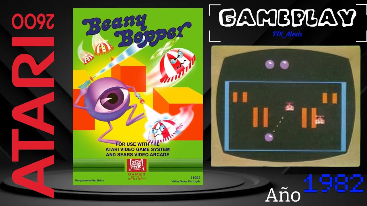 BEANY BOPPER - Atari 2600 Gameplay ( 20th Century Fox Video Games ...