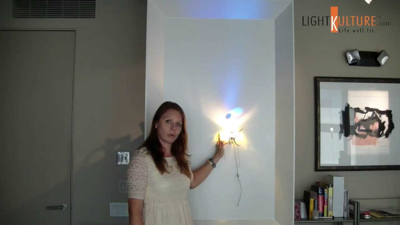 77 Moon Wall Sconce by Gregory Prade Lighting Demonstration - YouTube