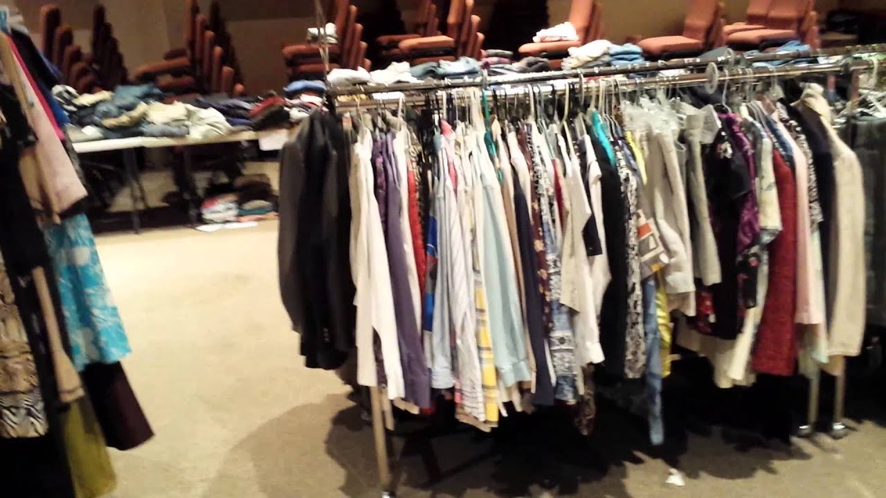 Christian Hill Community Church Clothing Drive - YouTube
