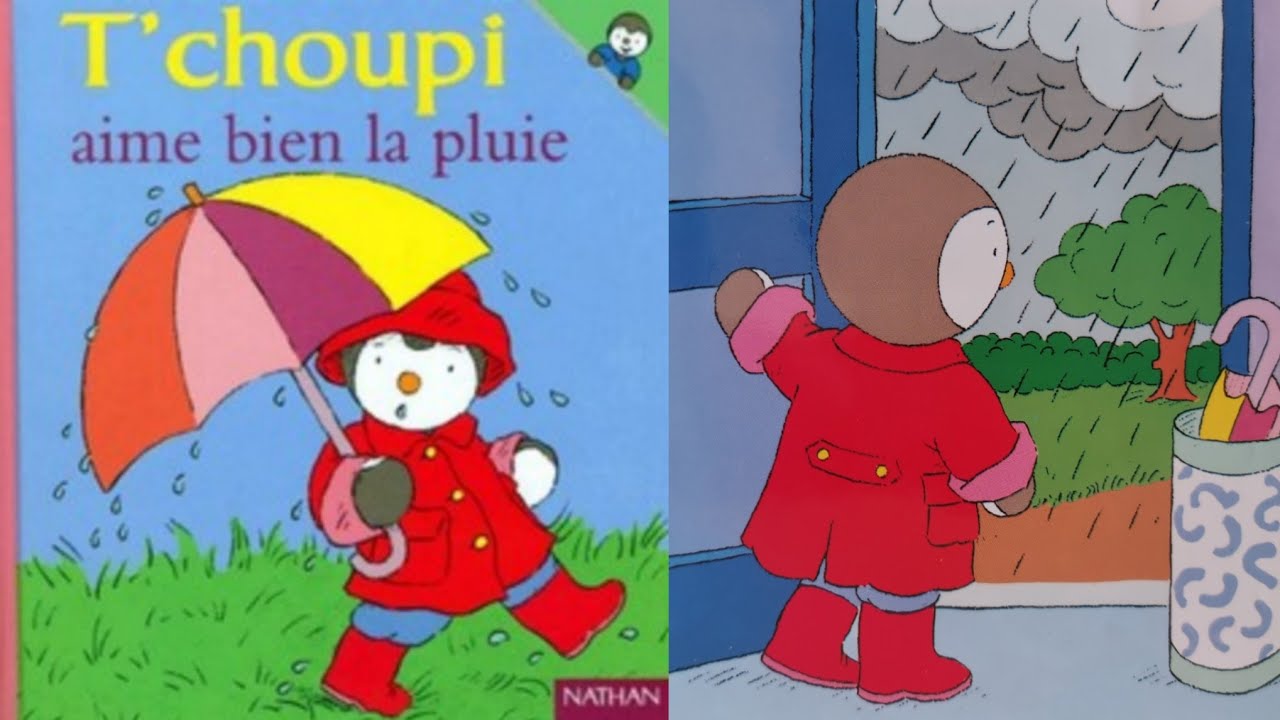 Une pause lecture avec T'choupi aime bien la pluie ☔ - YouTube