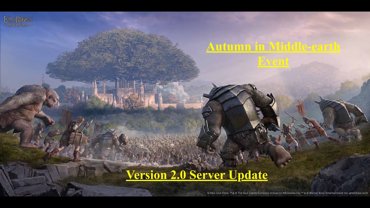 Autumn in Middle-earth Event and Server Update VERSION 2.0 - Lotr: Rise ...