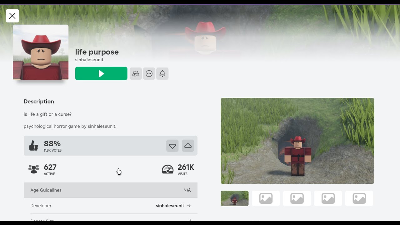 LIFE PURPOSE ( ROBLOX BEGINNING ) - YouTube