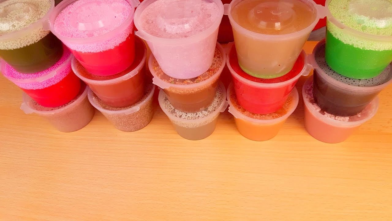 Slime Mixing Satisfy Video #SlimeSmoothie 8 - YouTube
