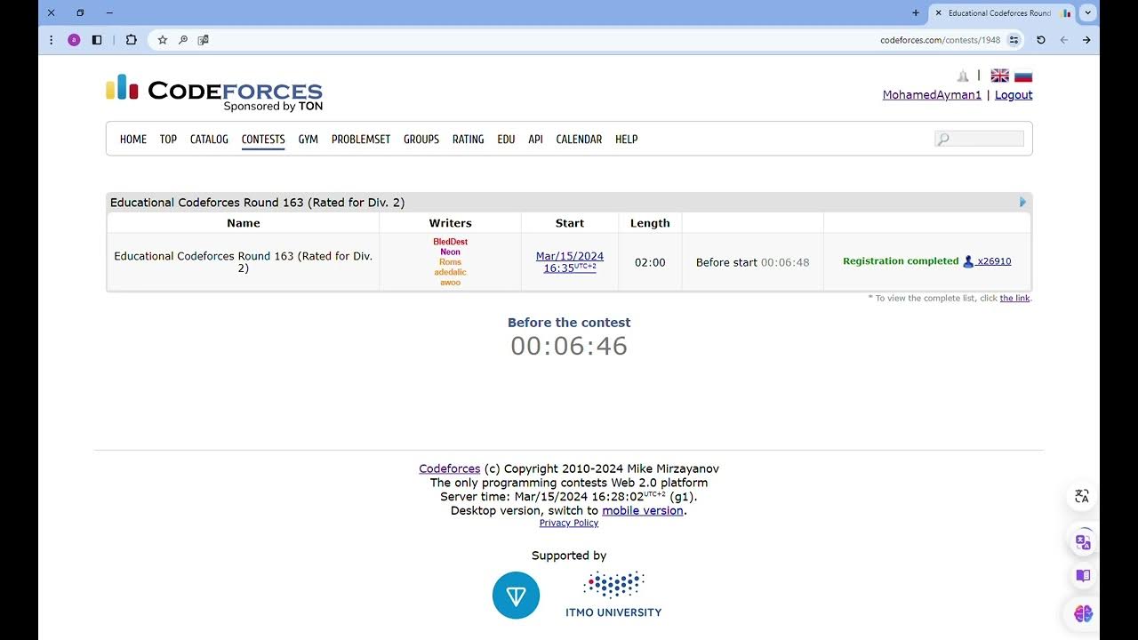 ‪Educational Codeforces Round 163 Rated for Div 2 Codeforces - YouTube