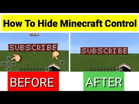 How To Hide Controls In Minecraft pe - YouTube