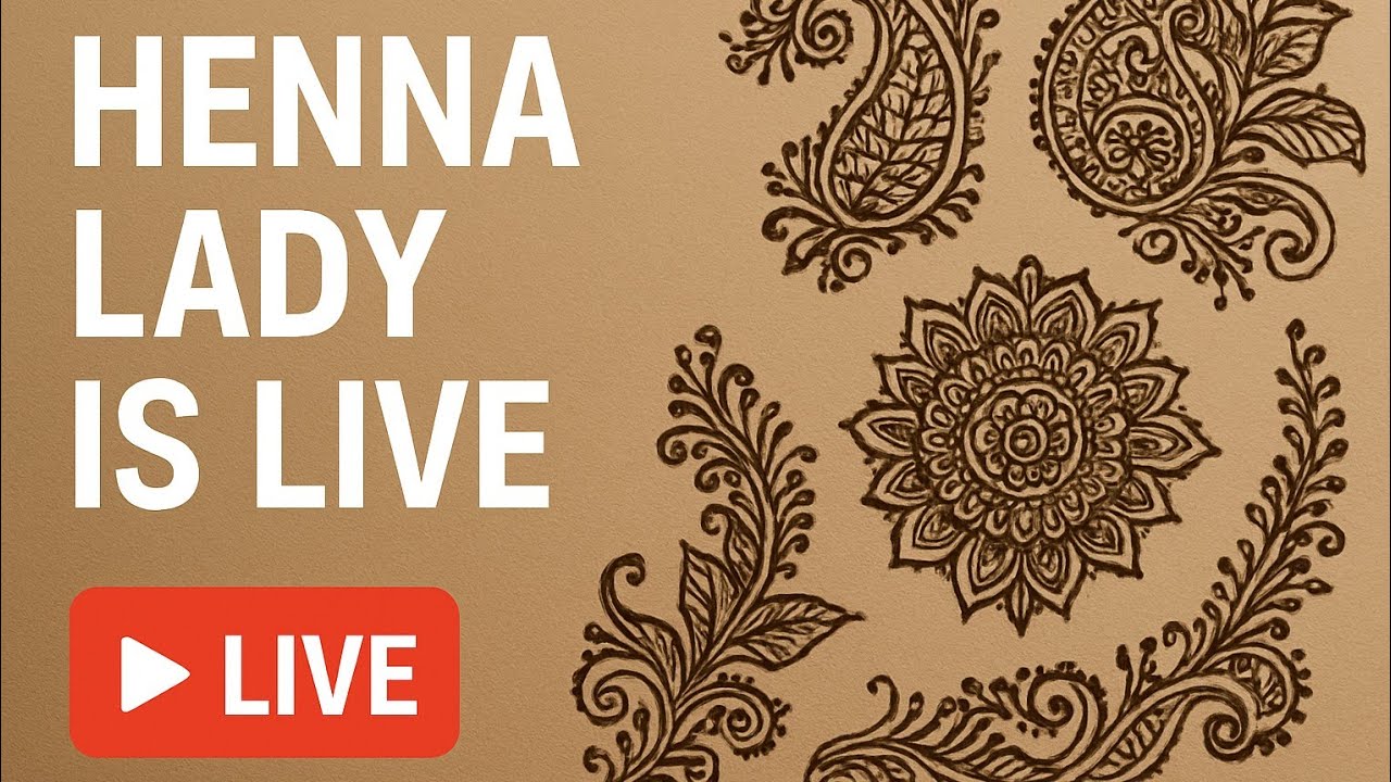 Henna Lady is live || lets find solutions for your henna designs ...
