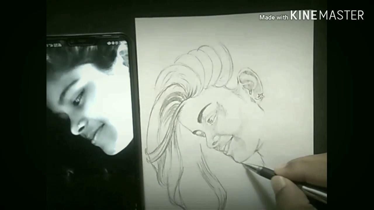 How to draw outline sketch | Rough sketch - YouTube