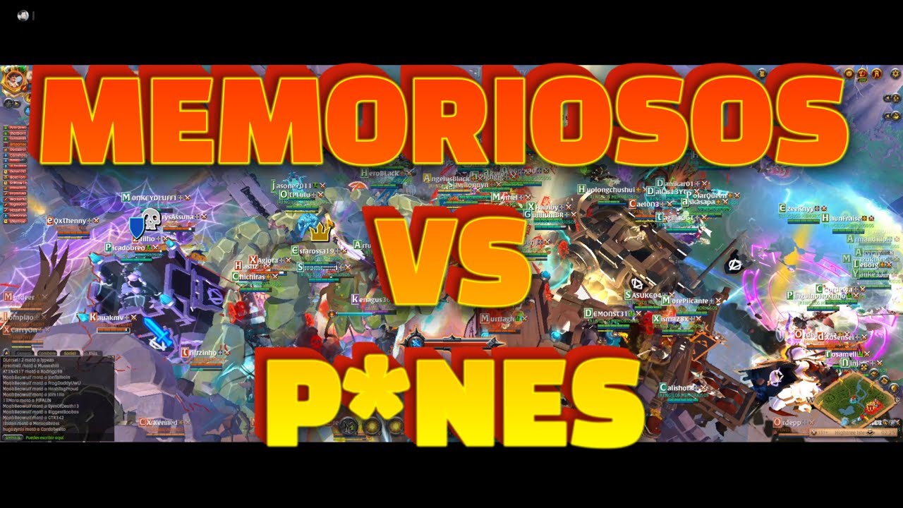 Los Memoriosos vs P*NES POV Guja Fisurante Albion Online ZvZ - YouTube