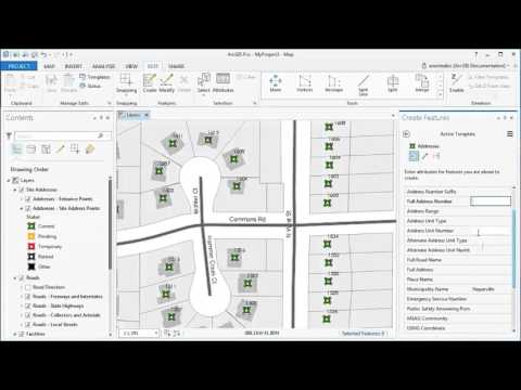 ArcGIS Pro - Edit with feature templates - YouTube