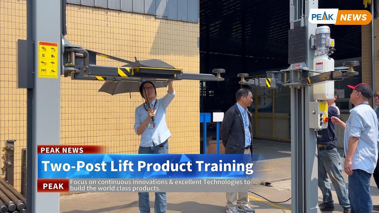 PEAK Two-post lift product training - YouTube