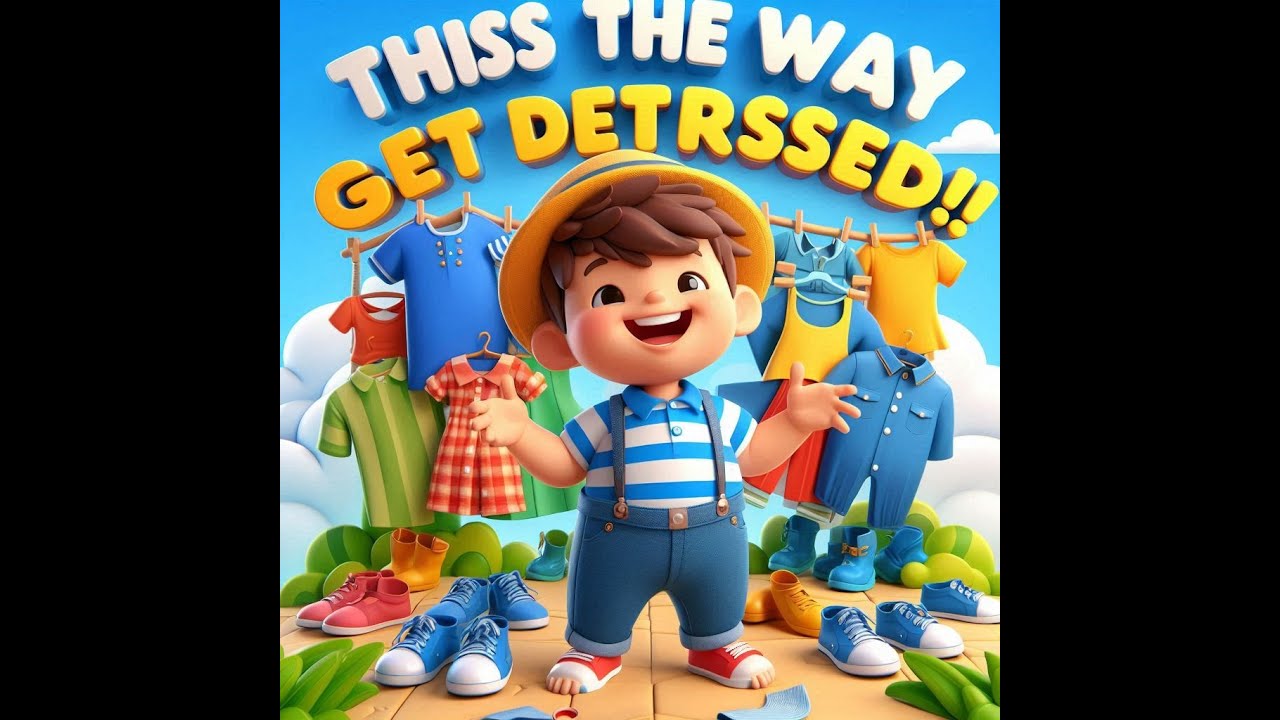 This Is The Way We Get Dressed | Good Habits Song for Kids #kidsrhymes ...