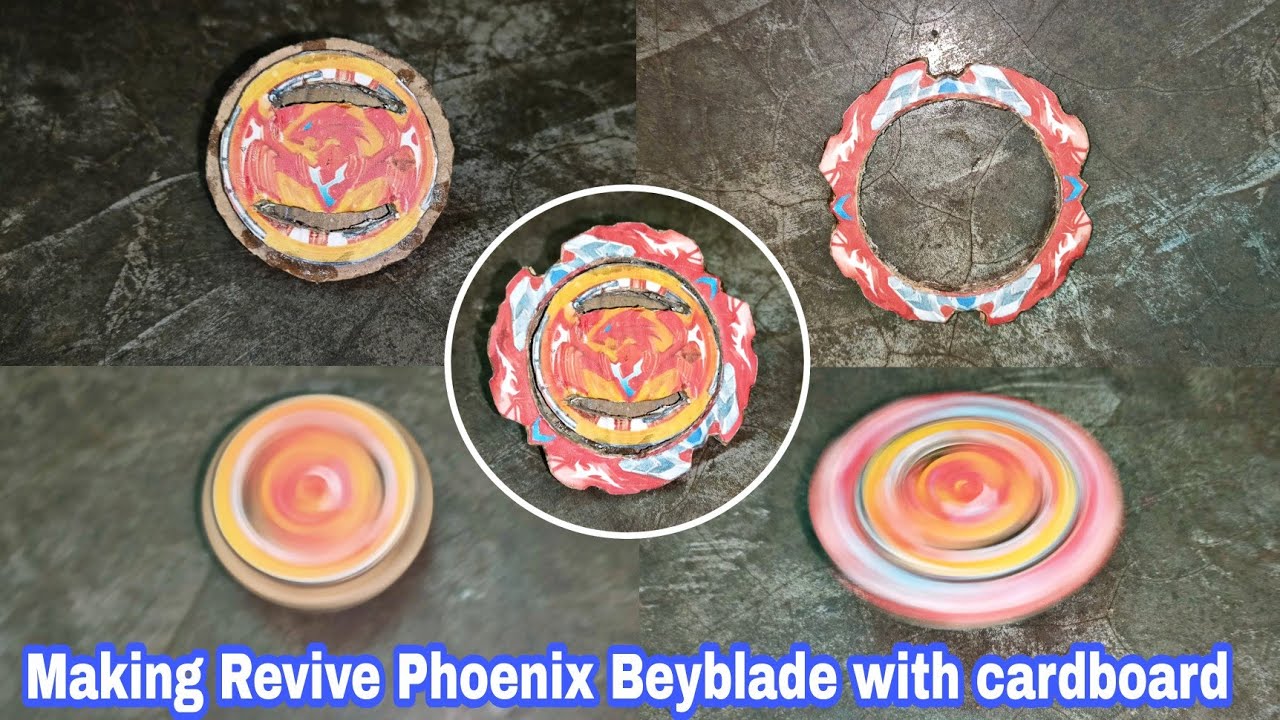 🤩 How to make Revive Phoenix Beyblade with cardboard | Revive Phoenix ...