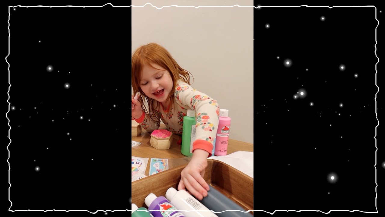 Making CRAFTS with ADLEY!! Painting Tooth Boxes with Niko using the ...