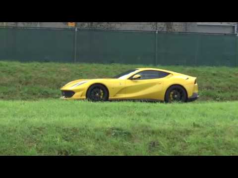 Ferrari 812 Superfast vs F12 TDF - Sound & Slalom - YouTube
