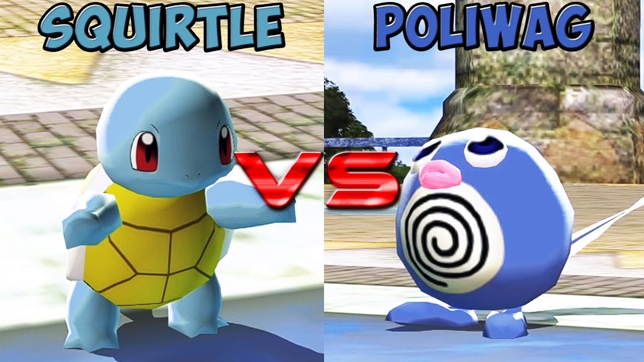 Pokemon battle revolution - Squirtle vs Poliwag - YouTube