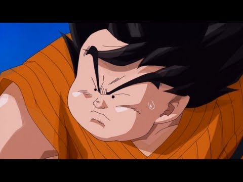 DragonBall Z Ultimate Tenkaichi Cutscene: Yajirobe Cuts off Great Ape Vegeta's Tail [720p HD]