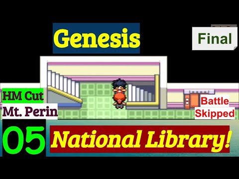 Pokemon Genesis Part 5 National Library & Mt. Perin | HM Cut | GBA Rom ...