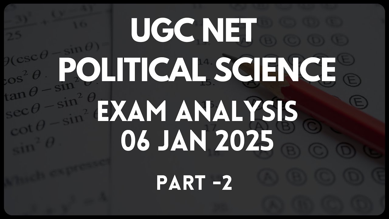 UGC NET Political Science Exam Analysis 06 Jan 2025 Part-2 # ...