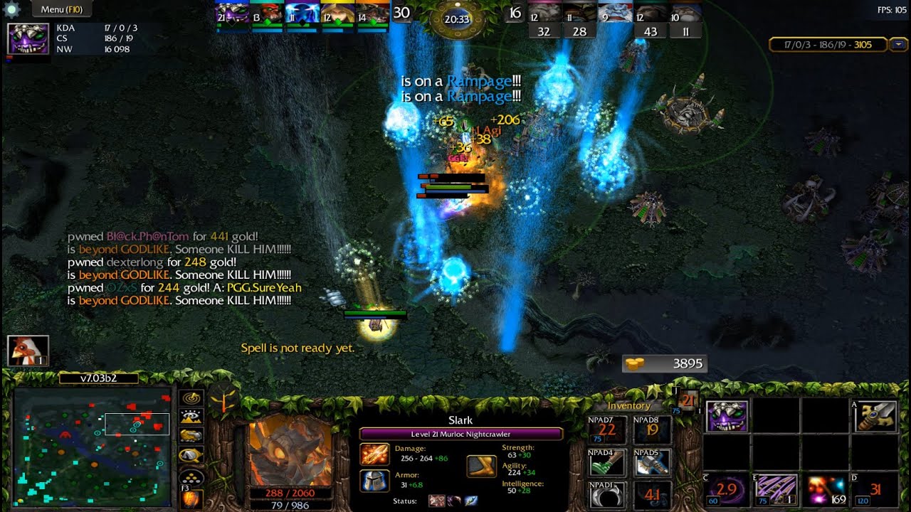 DOTA 1 Slark Murloc Nightcrawler Beyond GODLIKE #23 + RAMPAGE - YouTube