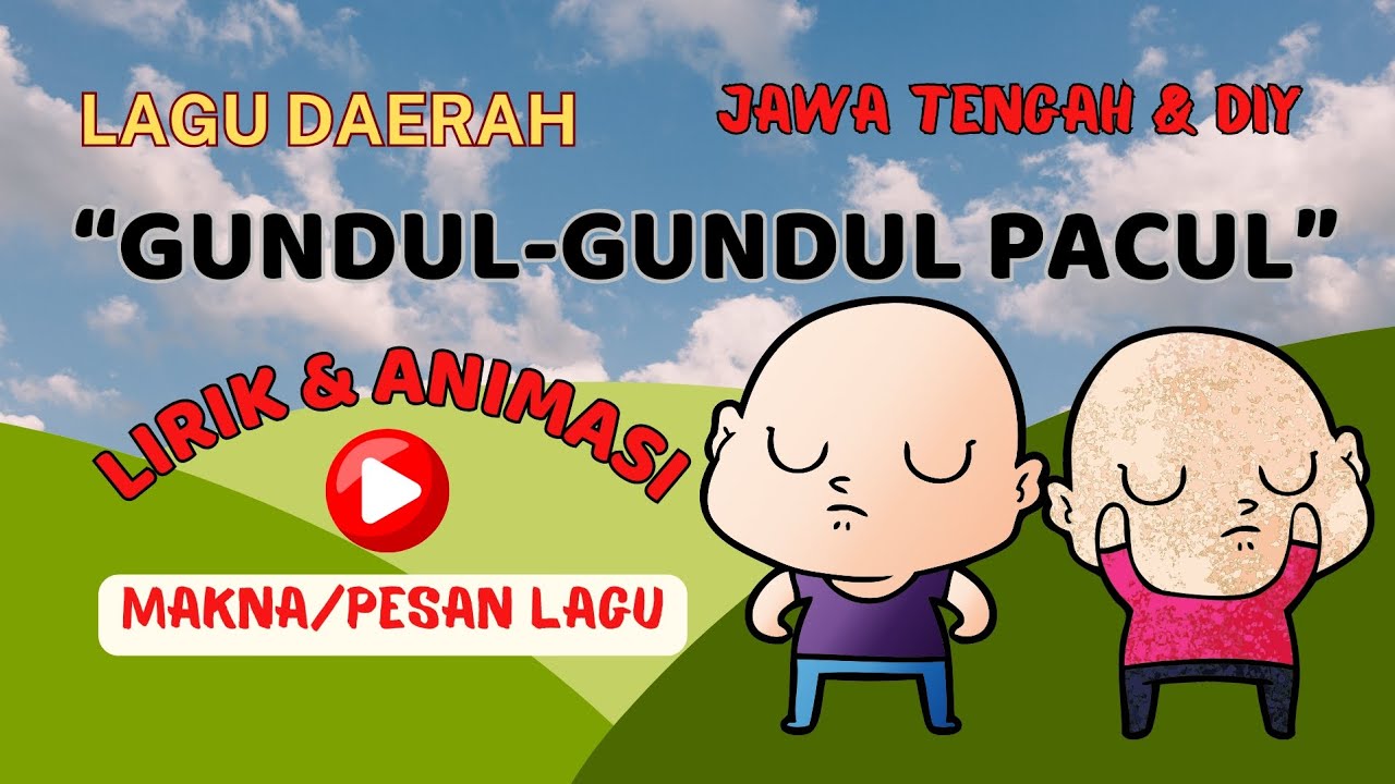 GUNDUL GUNDUL PACUL | LAGU DAERAH | LIRIK & ANIMASI | MAKNA/PESAN LAGU ...