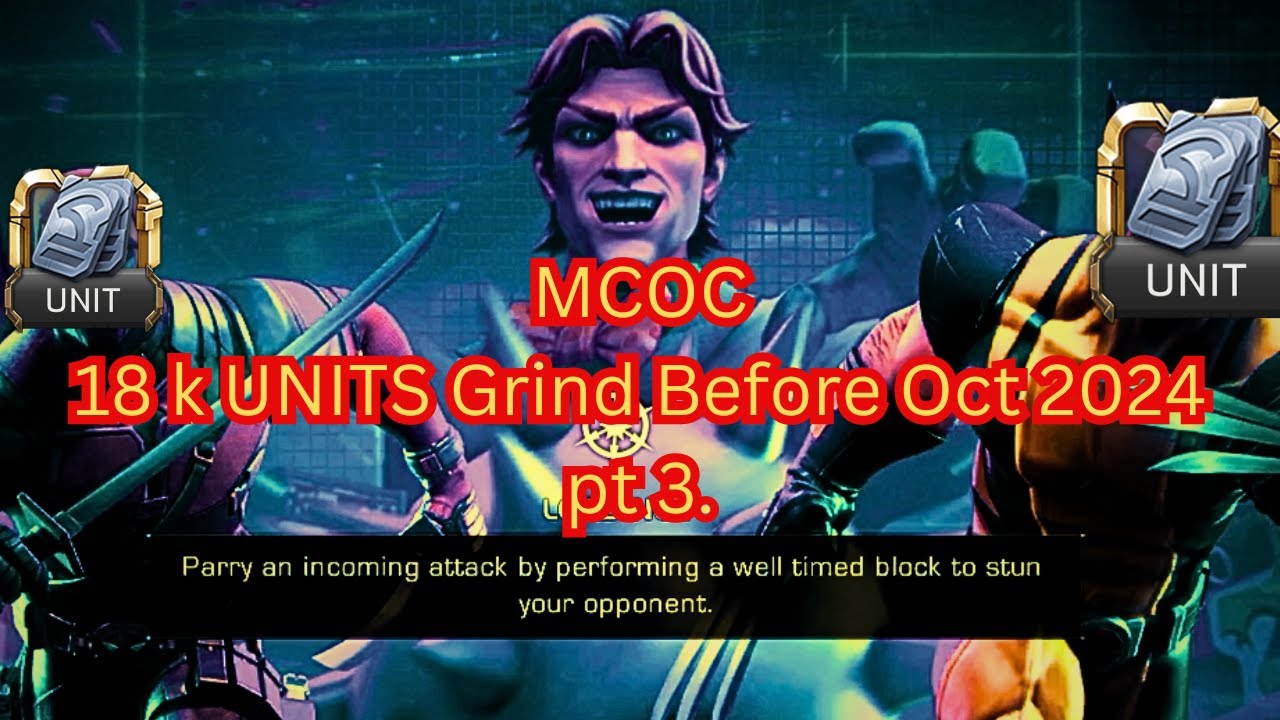 MCOC 18k Units grind pt 3. - YouTube