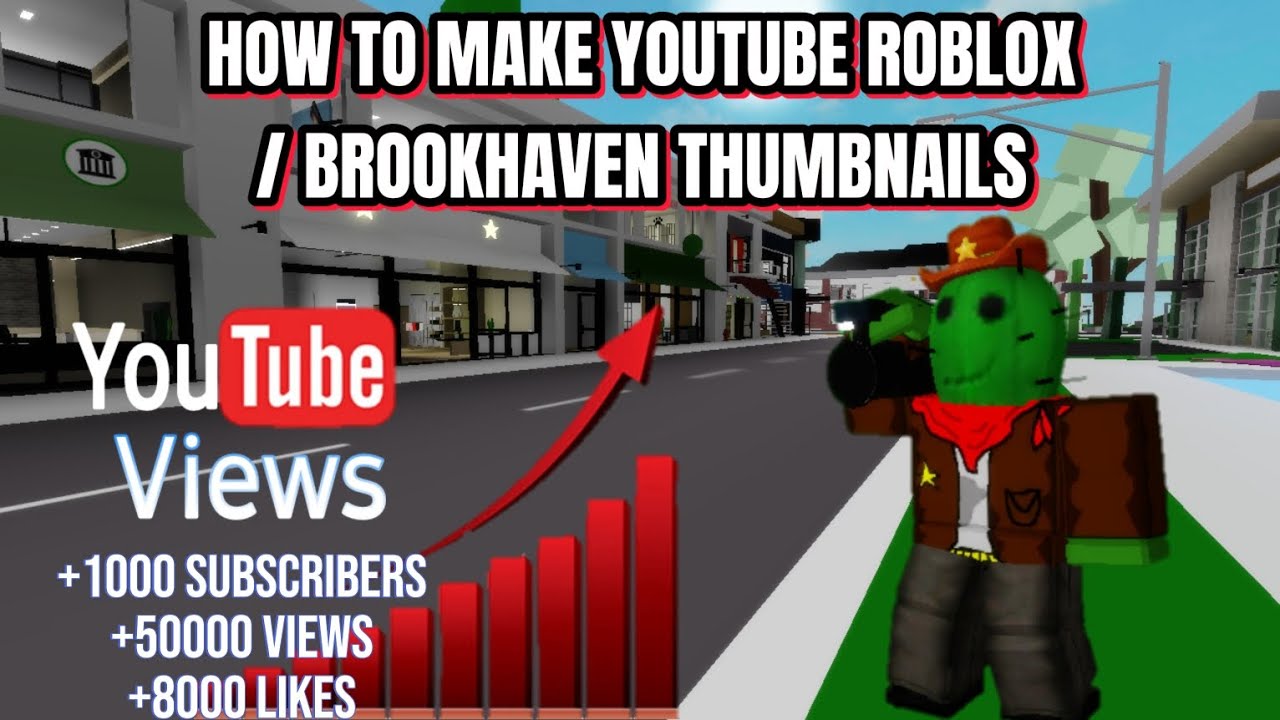 How to Make Eye-Catching Brookhaven Thumbnails (Easy Roblox Tutorial ...