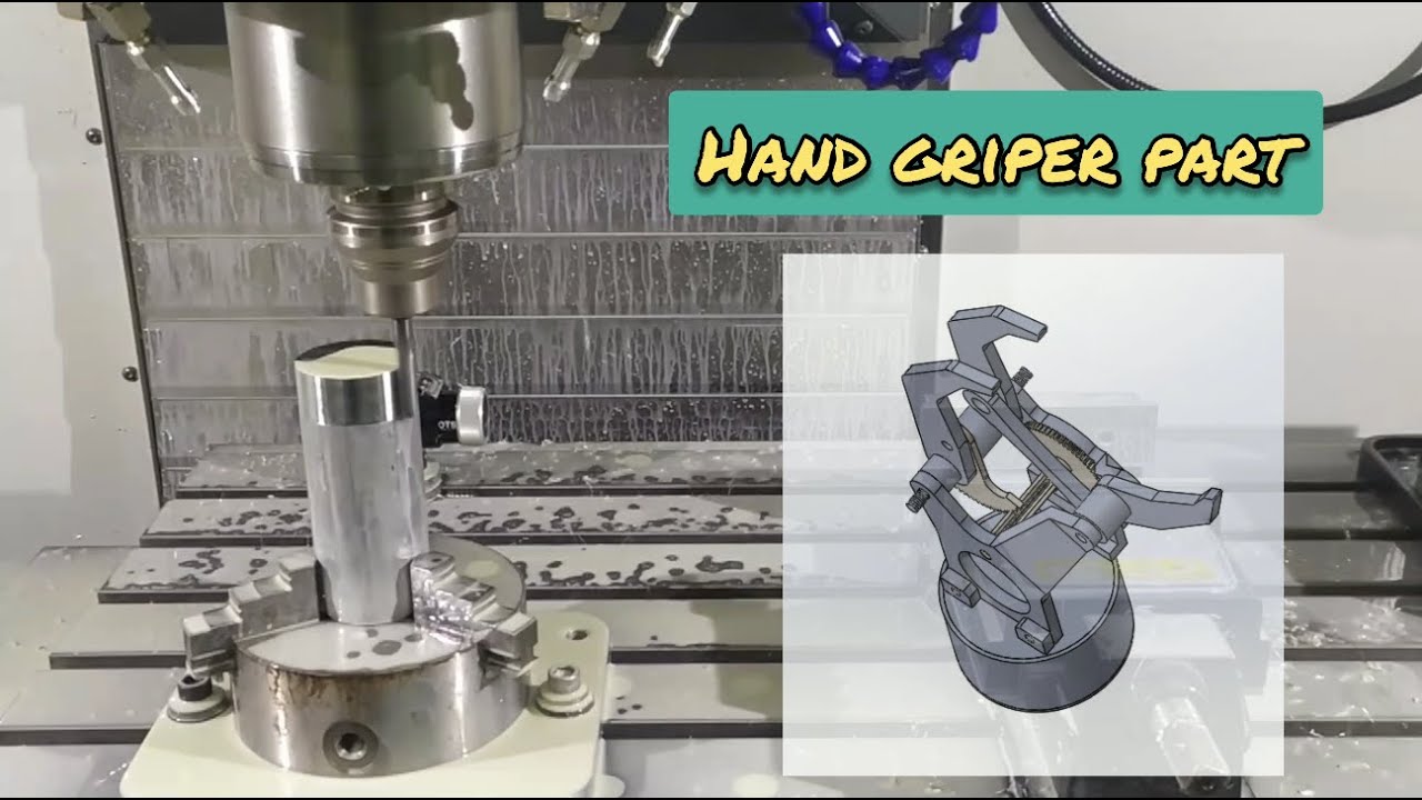 CNC MIlling Hand Gripper Part - YouTube