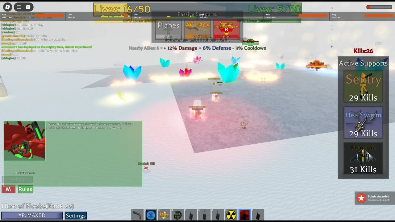 Commandist Clutch Turns into a Hero vs Hero (Nuclear Bomb Explosion)-Noobs Vs Zombies Realish ...