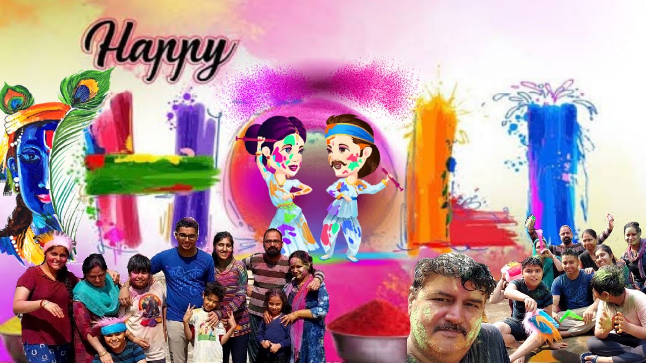 Mummy ji or Papa ji ne 1st time Holi Kheli || Holi Dhamaal with family ...