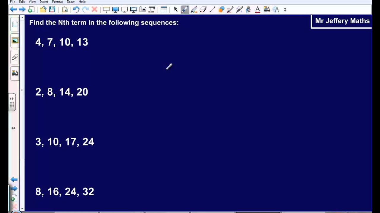 Nth Term Question 6 2008 Edexcel GCSE Maths Calculator Paper Solution nth-term-question-6-2008-edexcel-gcse-maths-calculator-paper-solution