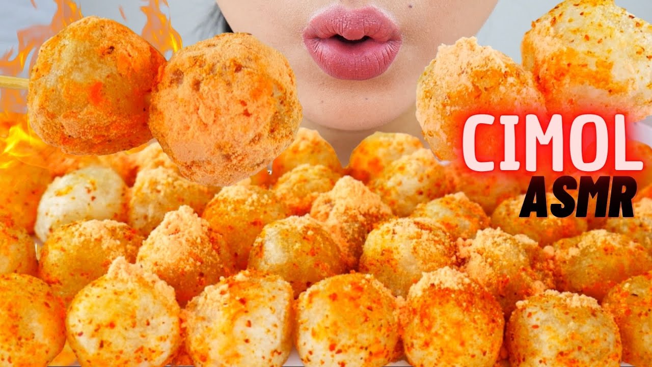 ASMR CIMOL MOZZARELLA KRIUK CHEWY🍡🧀 | ASMR INDONESIA - YouTube
