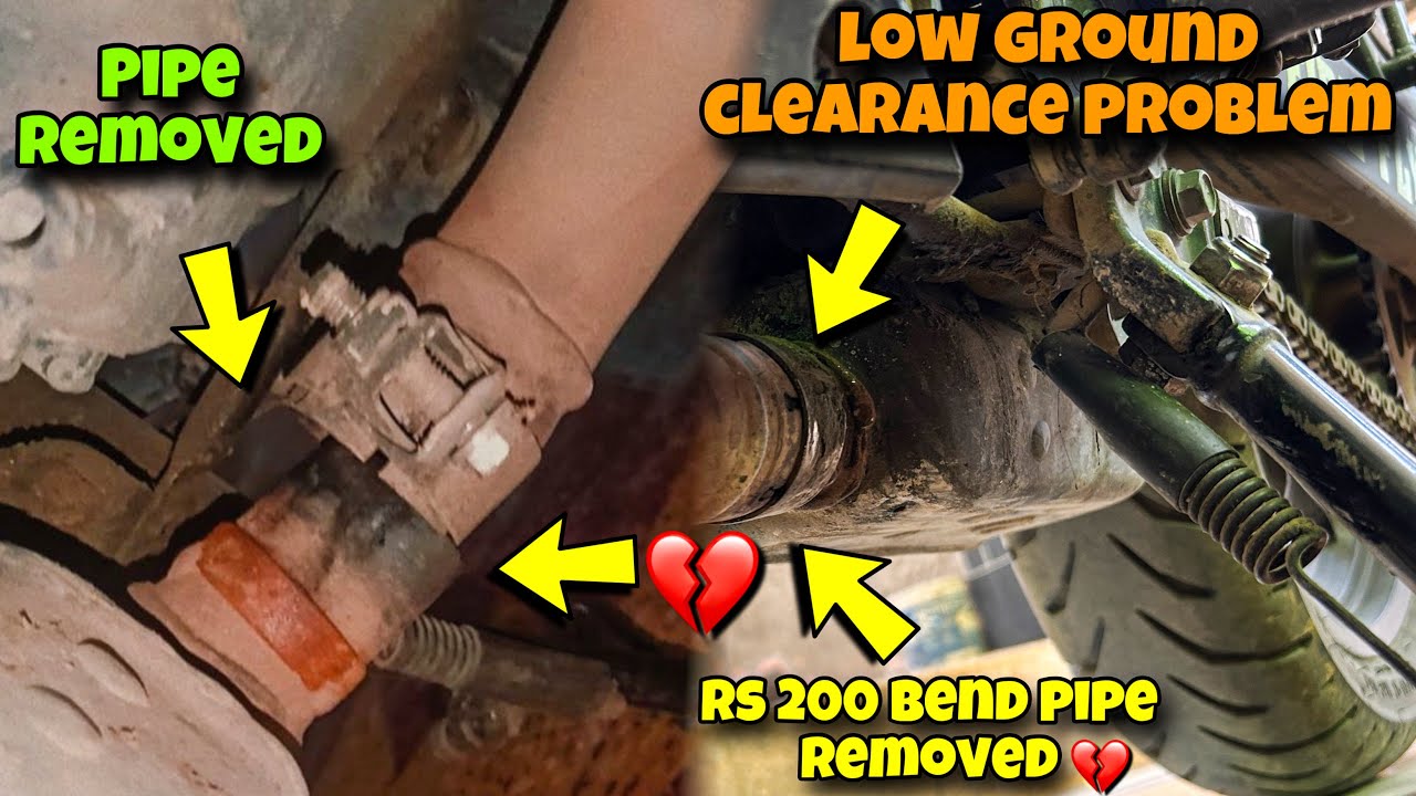 Rs 200 Low Ground Clearance Problem 😭 || Bend Pipe Removed 💔 || The ...