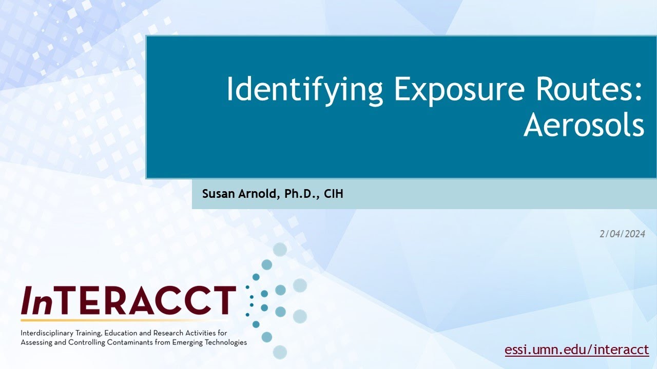 Identifying Exposure Routes: Aerosols - YouTube