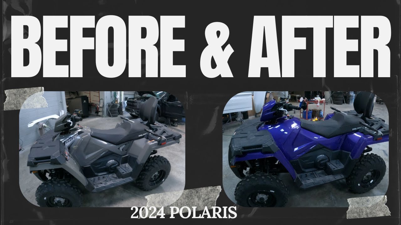 ATV COMPLETE Color Change Paint Job Done Correctly! - YouTube
