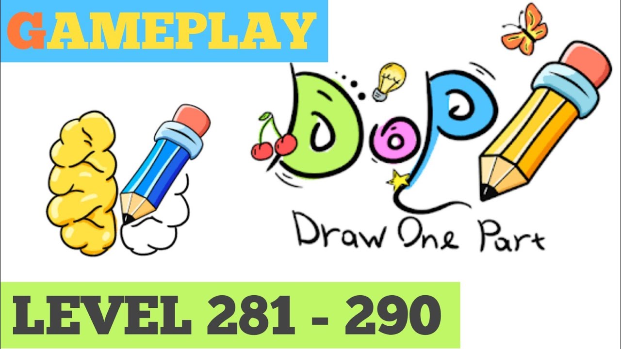 DOP: Draw One Part level 281- 290 Gameplay Walkthrough - YouTube