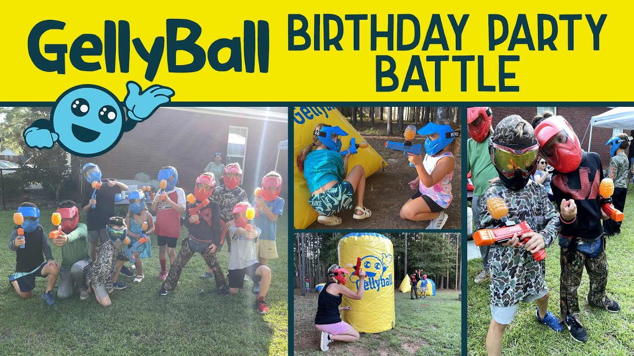 GellyBall Birthday Party Battle - YouTube