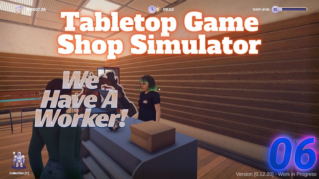 TableTop Game Shop Simulator - Episode 6 - A New Employee! - YouTube