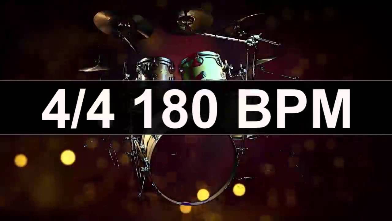 🔴 Drums Metronome 180 BPM - YouTube