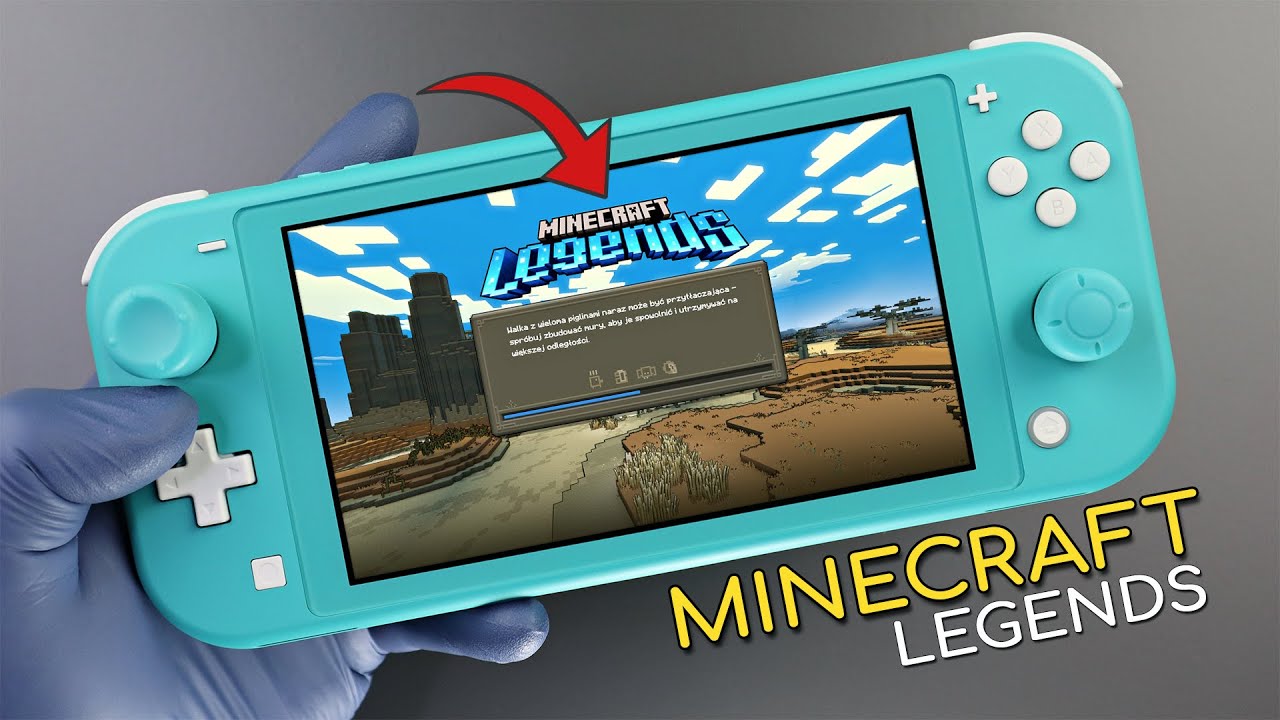 Minecraft Legends Nintendo Switch Lite Gameplay - YouTube